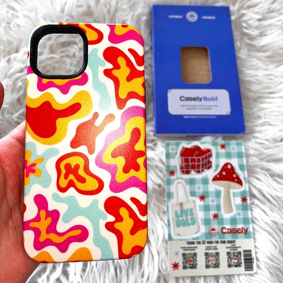 Casetify | Accessories | Casely Tropical Color Splash Retro Case Bold ...
